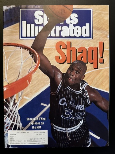 Shaquille O'Neal 1992 Sports Illustrated Magazine Orlando Magic SHAQ | eBay