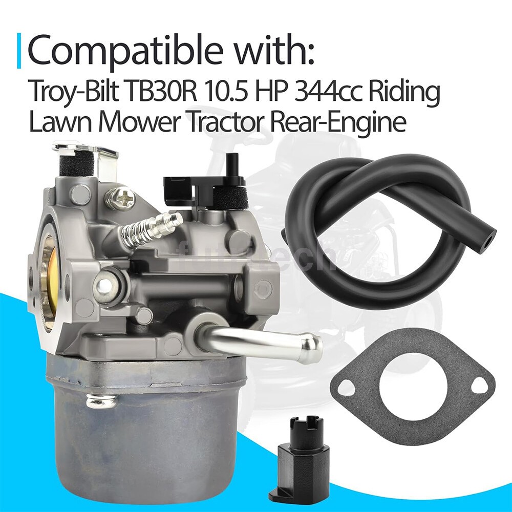 13CC26JD011 Carburetor Carb For Riding Lawn Mower Troy-Bilt TB30R 10.5 ...
