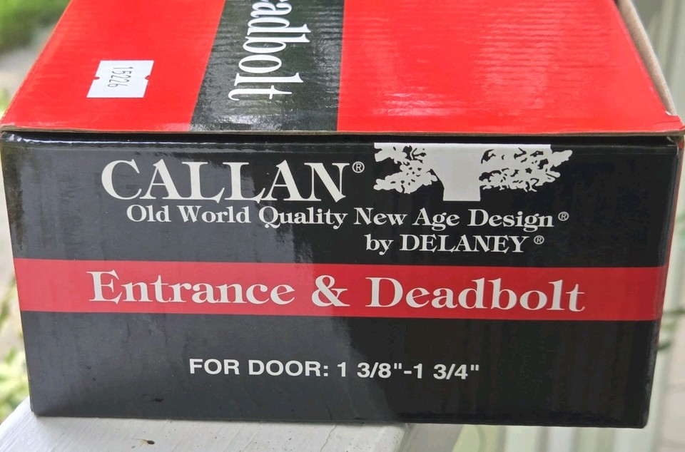 CALLAN By DELANEY ENTRANCE & DEADBOLT FOR DOOR 1 3/8" - 1 3/4" #BN3001R ...