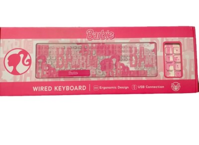 Barbie Wired USB PC Keyboard Brand New Mattel 2023 | eBay