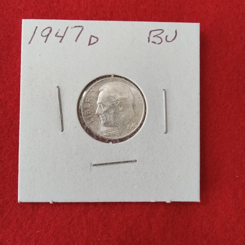 USA Coin 1947-D Roosevelt SILVER DIME BU Condition | eBay