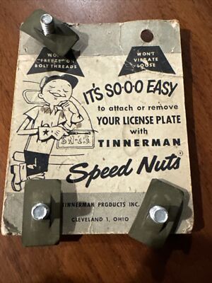 Tinnerman Speed Nuts Vintage License Plate Nuts - SN5000 - 3CT | eBay