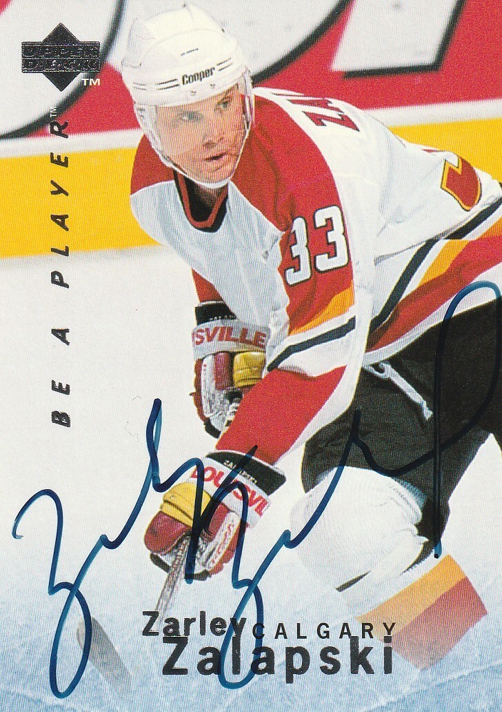 ZARLEY ZALAPSKI 1995-'96 UPPER DECK BE A PLAYER AUTOGRAPH | eBay