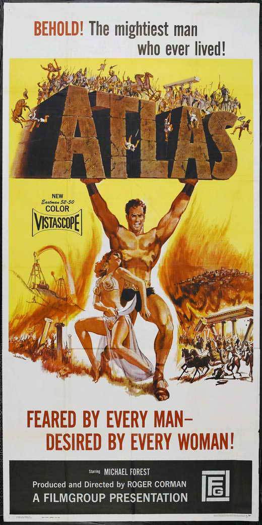 ATLAS Movie POSTER 20x40 Michael Forest Frank Wolff Barboura Morris ...