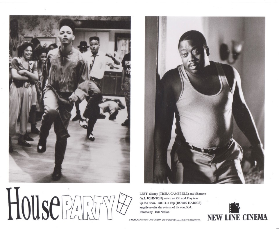 HOUSE PARTY 1990 FILM 7 B&W 8X10 PHOTOS KID 'N PLAY TISHA CAMPBELL ...