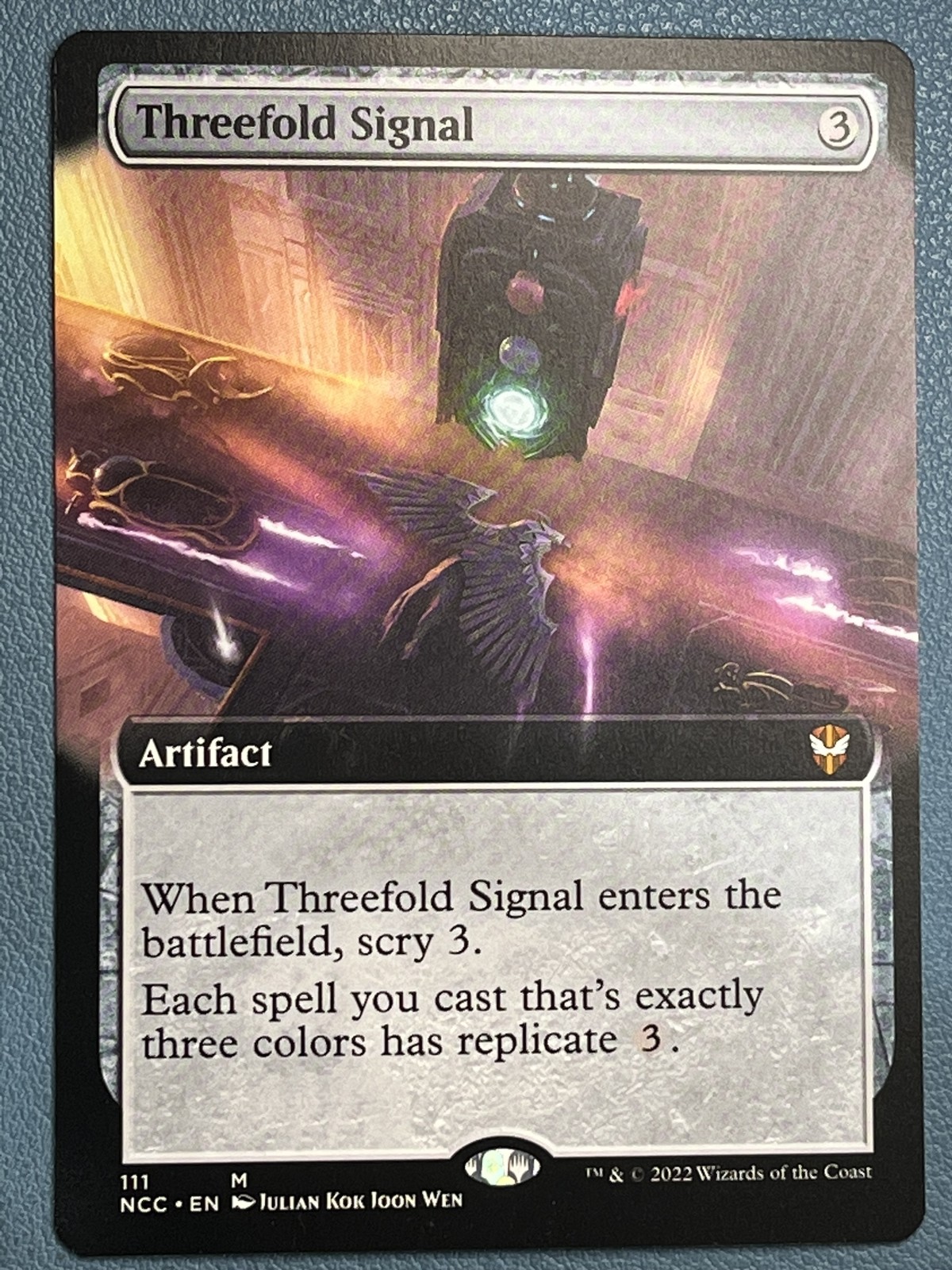 MTG Threefold Signal (Extended Art) Streets of New Capenna SNC NM | eBay