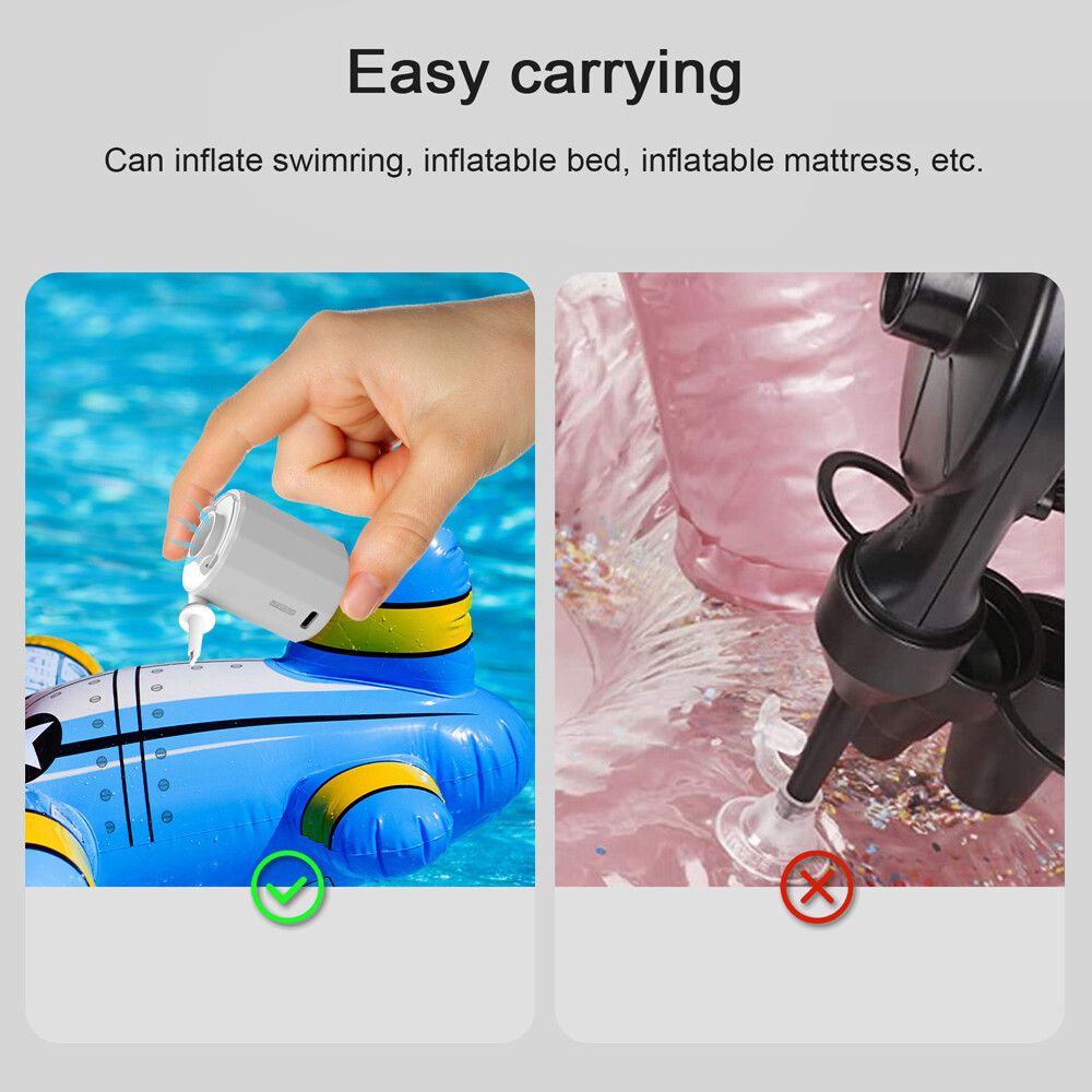 Multifunctional Portable Cordless Electric Inflator Inflatable and Z8E4 ...