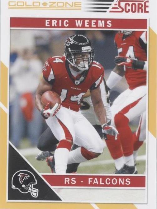 2011 Score - Eric Weems #12 Gold Zone (RC) for sale online | eBay