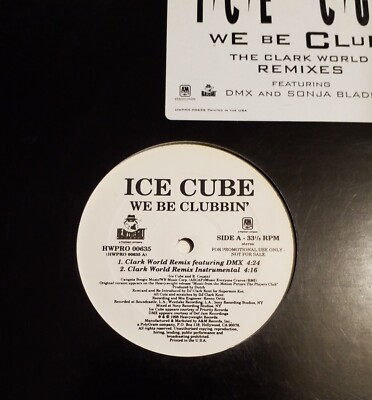 Ice Cube - We Be Clubbin' 1997 Players Club 12" Promo Vinyl Clark Kent ...