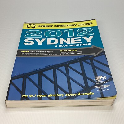 Sydney UBD 47th Edition 2012 Maps Street Directory Paperback Book ...
