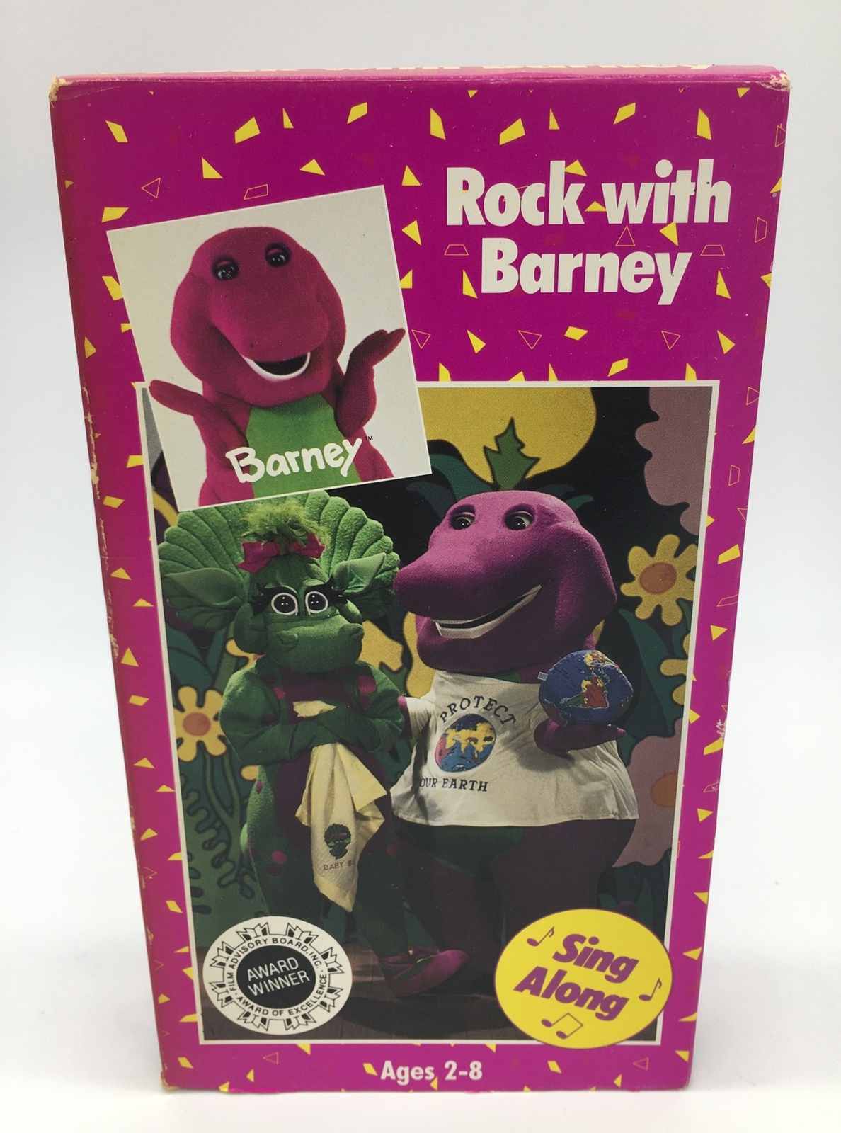 Barney - Rock With Barney VHS 1991 Sing Along Award Winning Purple ...