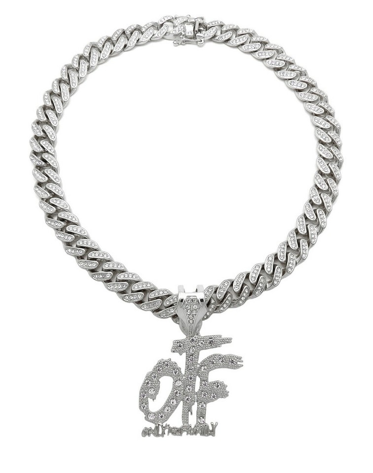 Hip Hop Only The Family OTF Pendant & Iced Cuban Cubic Zirconia Chain ...