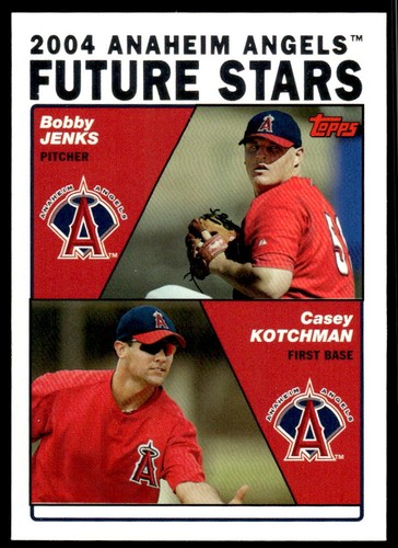 2004 Topps #331 Anaheim Angels Future Stars (Bobby Jenks / Casey ...