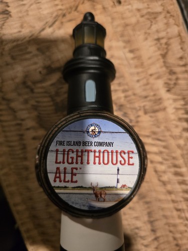 New FIRE ISLAND BEER COMPANY BARREL LIGHTHOUSE ALE beer tap handle YORK ...