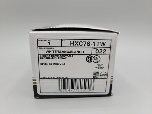 Leviton 2 Way DHC Control Intellisense HXC7S-1TW 7 Scene Dimming Keypad ...
