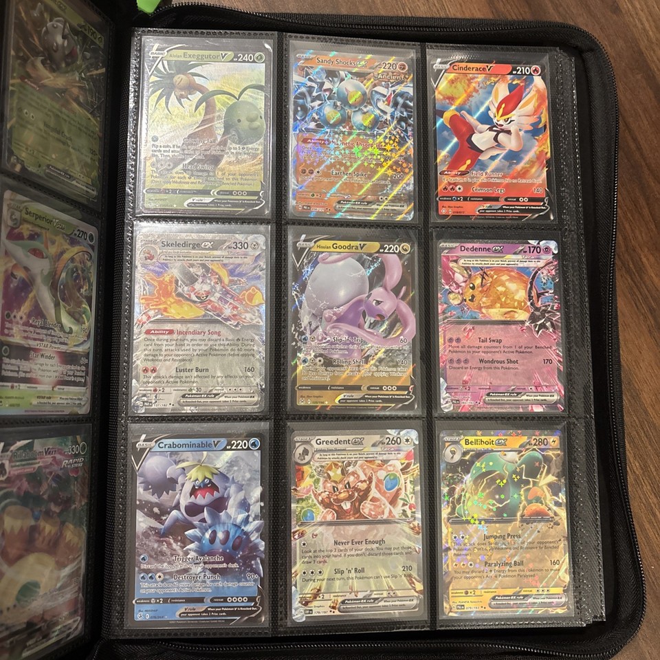 Pokemon Card Binder Collection Lot Charizard ex, Garchomp ex, V And Ex ...