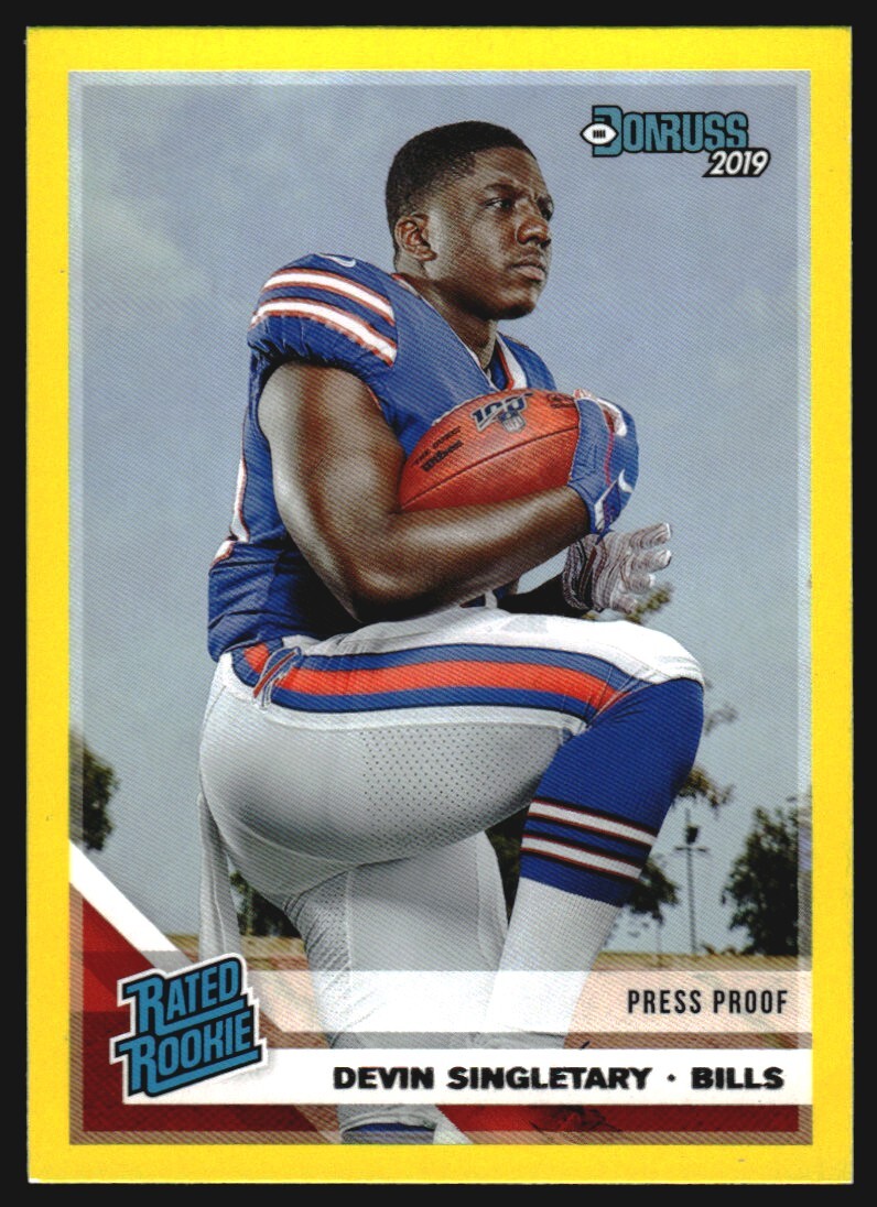 2019 Donruss Press Proof Yellow #328 Devin Singletary RR | eBay
