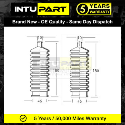 Fits Austin Maxi Allegro Morris Ital IntuPart Front Steering Rack Boot ...