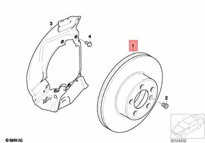 Genuine BMW E60 E61 E63 Brake Disc Lightweight Ventilated 348x36 ...