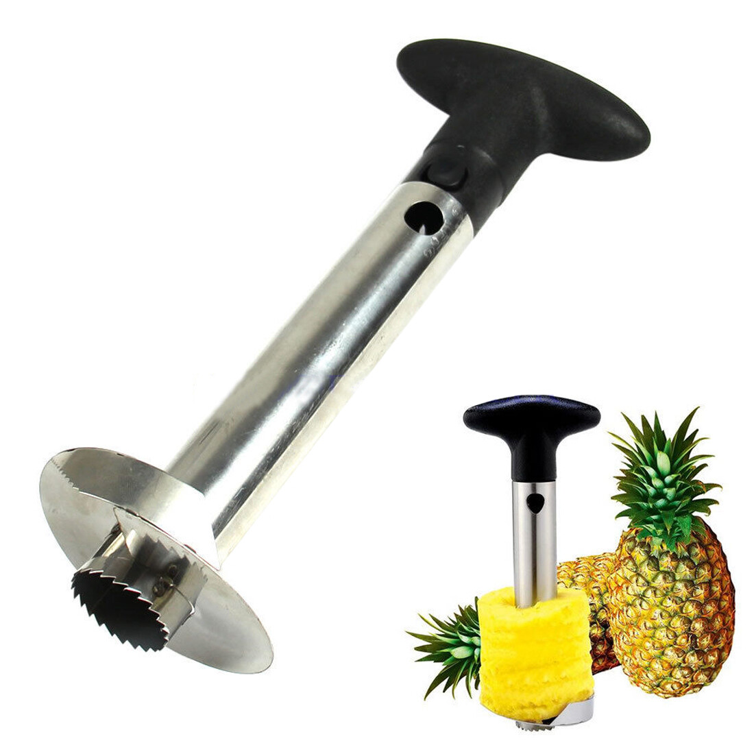 Pineapple Corer Slicer Cutter Peeler Stainless Steel Kitchen Easy ...