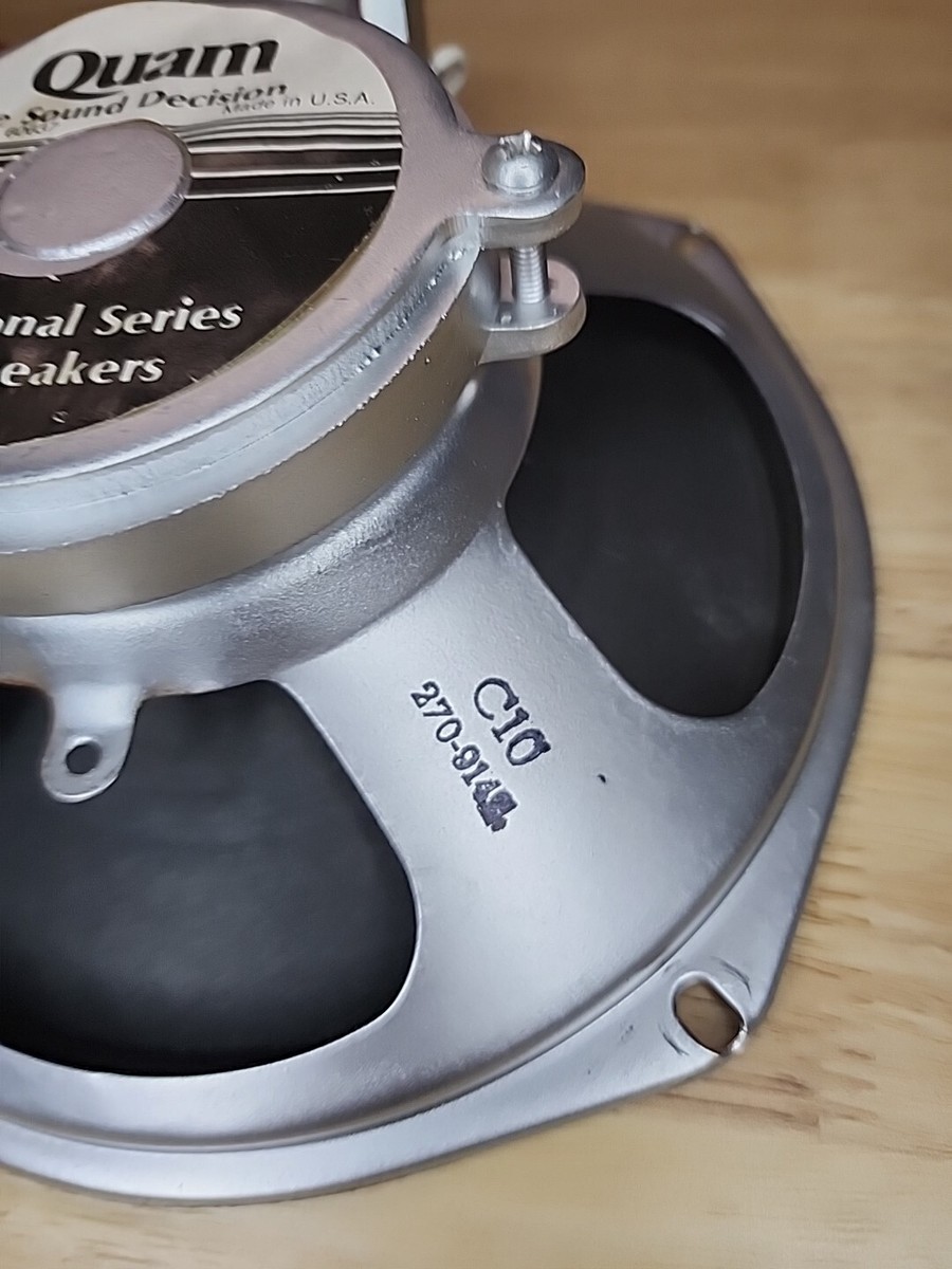 Vintage Wall Mount Speakers Loudspeaker Quam C10 Ebay