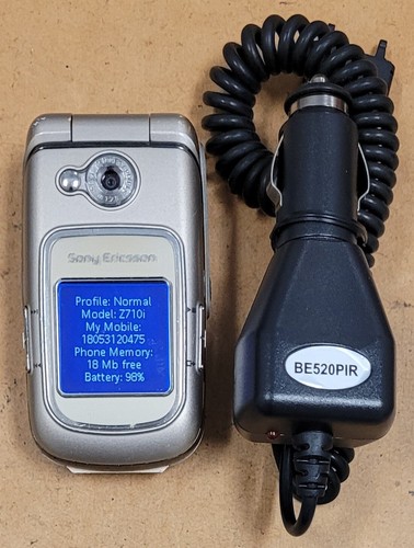 Sony Ericsson Z710i - Gold & Silver (Fido / Unlocked) Super Rare MP3 ...
