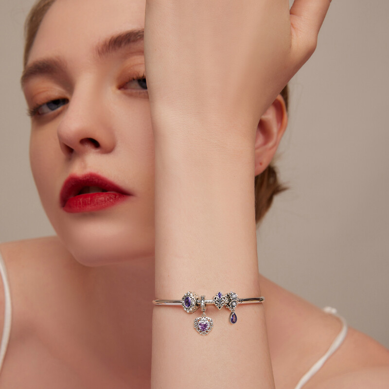 European Bead Charm Pendant 925 Sterling Silver Bracelet Necklace Chain ...