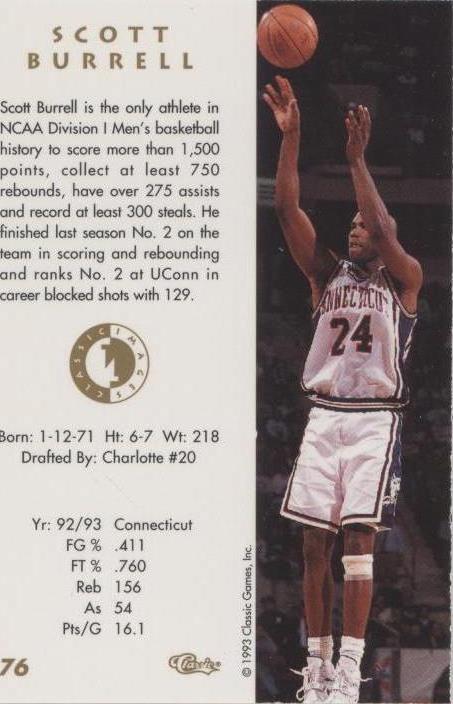1993 Classic Images - Scott Burrell #76 for sale | eBay