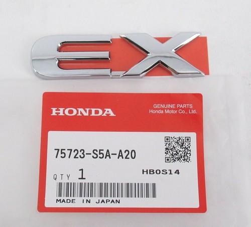 Genuine OEM Honda 75723-S5A-A20 "EX" Rear Badge Emblem Nameplate 2001 ...