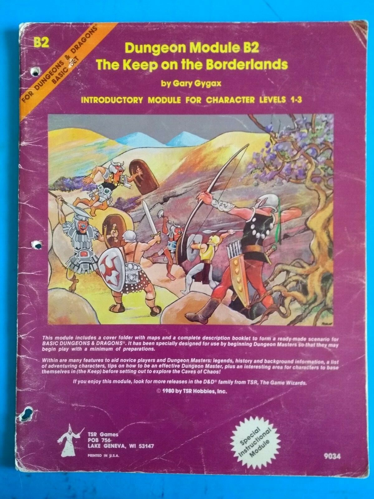 Dungeon Module B2 The keep on the borderlands | eBay