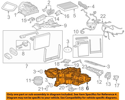 GM OEM 14-20 Envision Evaporator Heater Components-Ac Heater Case ...