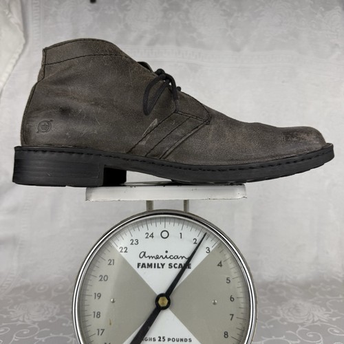 Born Harrison Chukka Boots Mens Size US 10 M Gray Distressed Leather | eBay