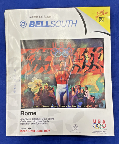 1996-97 BellSouth White & Yellow Pages Phone Book Rome, GA & Surroundig ...