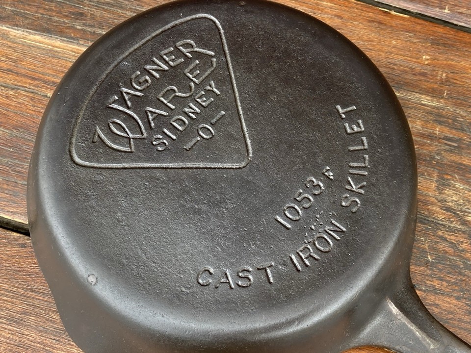Wagner Ware Cast Iron #3 Pie Logo Skillet | eBay