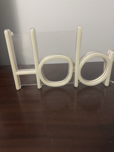 Hola Light Up Neon Sign Decoration USB Powered | eBay