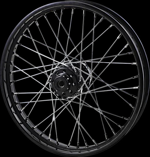 Drag Black Front 40 Spoke Wheel 19x2.50 Harley Sportster 883 Hugger 87 ...