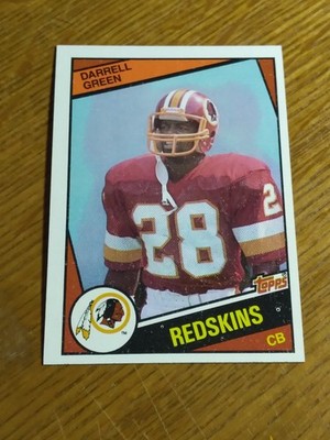1984 Topps Football # 380 Washington Redskins CB Darrell Green RC EX ...