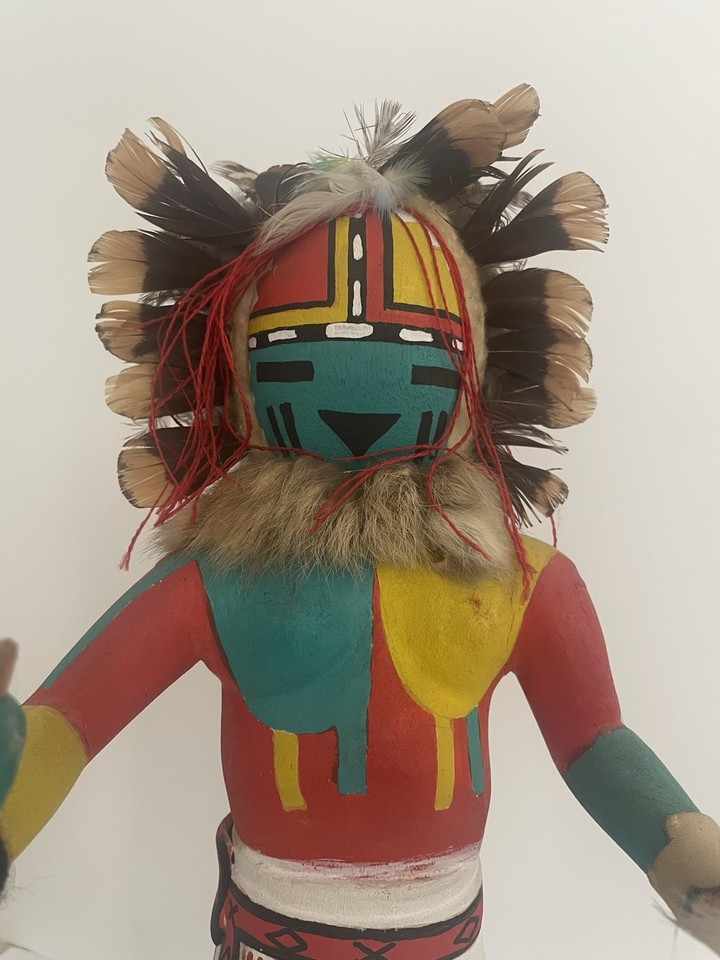 High-Quality Vintage Hopi Sun Face Kachina – 14.5” 1980s, Excellent ...