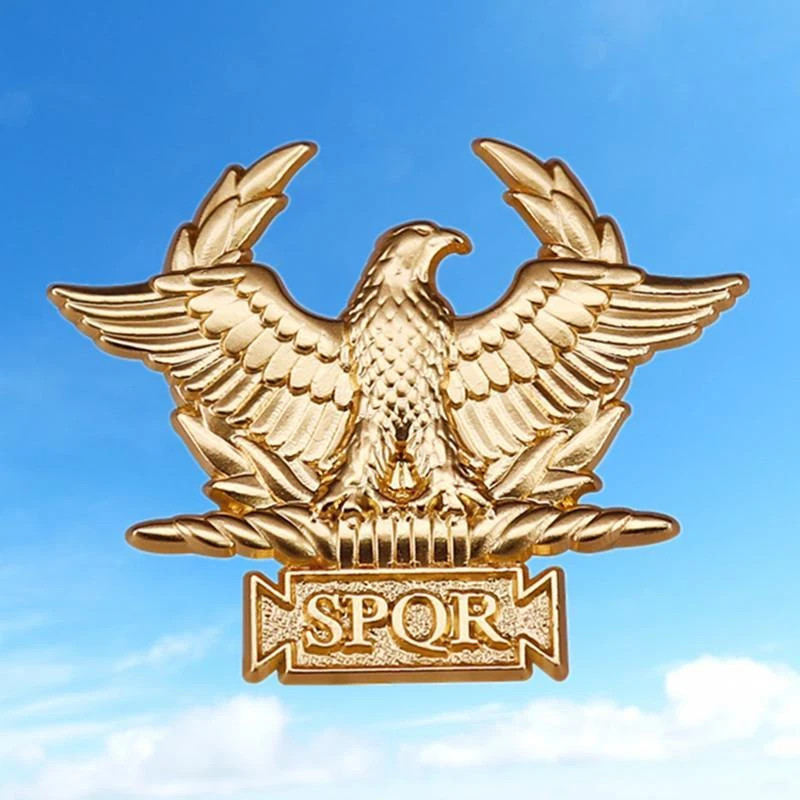 New Roman Empire Spqr Eagle Ancient Rome Pin Brooch Golden Emblem Badge ...