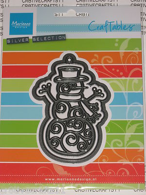 MARIANNE DESIGNS CRAFTABLES "SNOWMAN" (2 PIECE SET) CR1285 HOLIDAY FOR ...