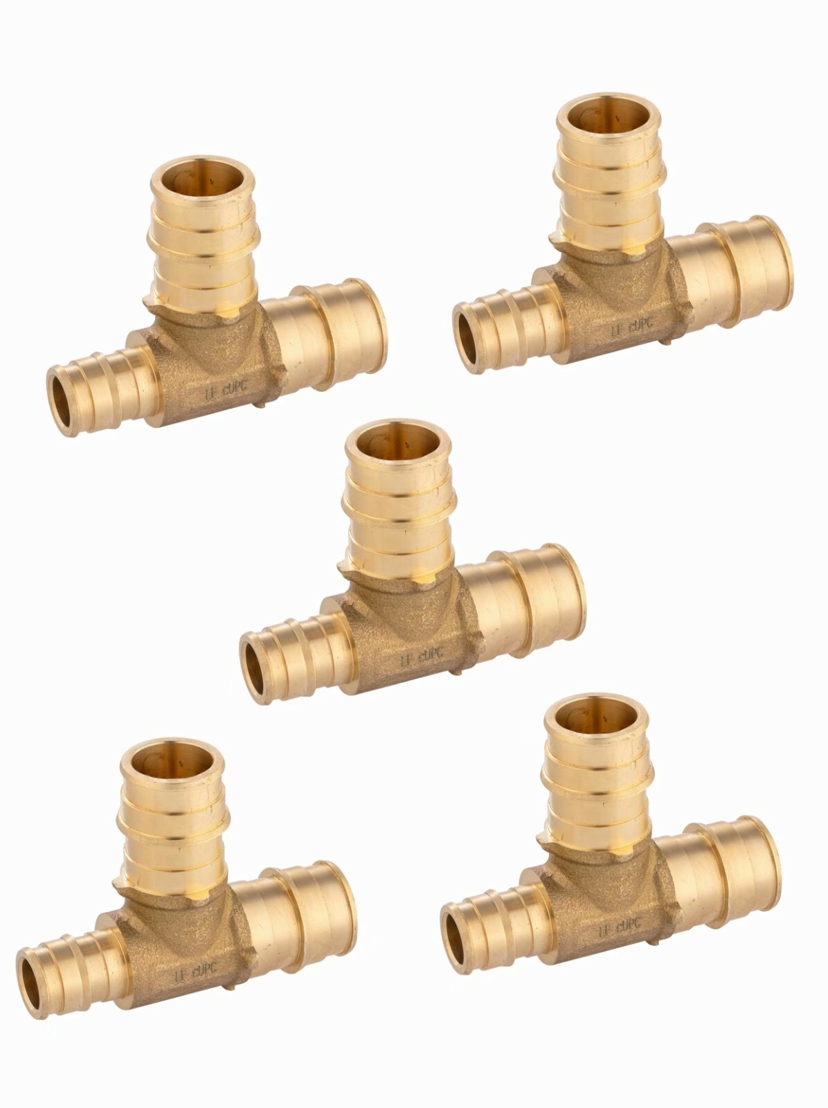 EFIELD 5 PCS Expansion Fitting 3/4" x1/2"x3/4" Reducing TEE ,F1960 Lead ...