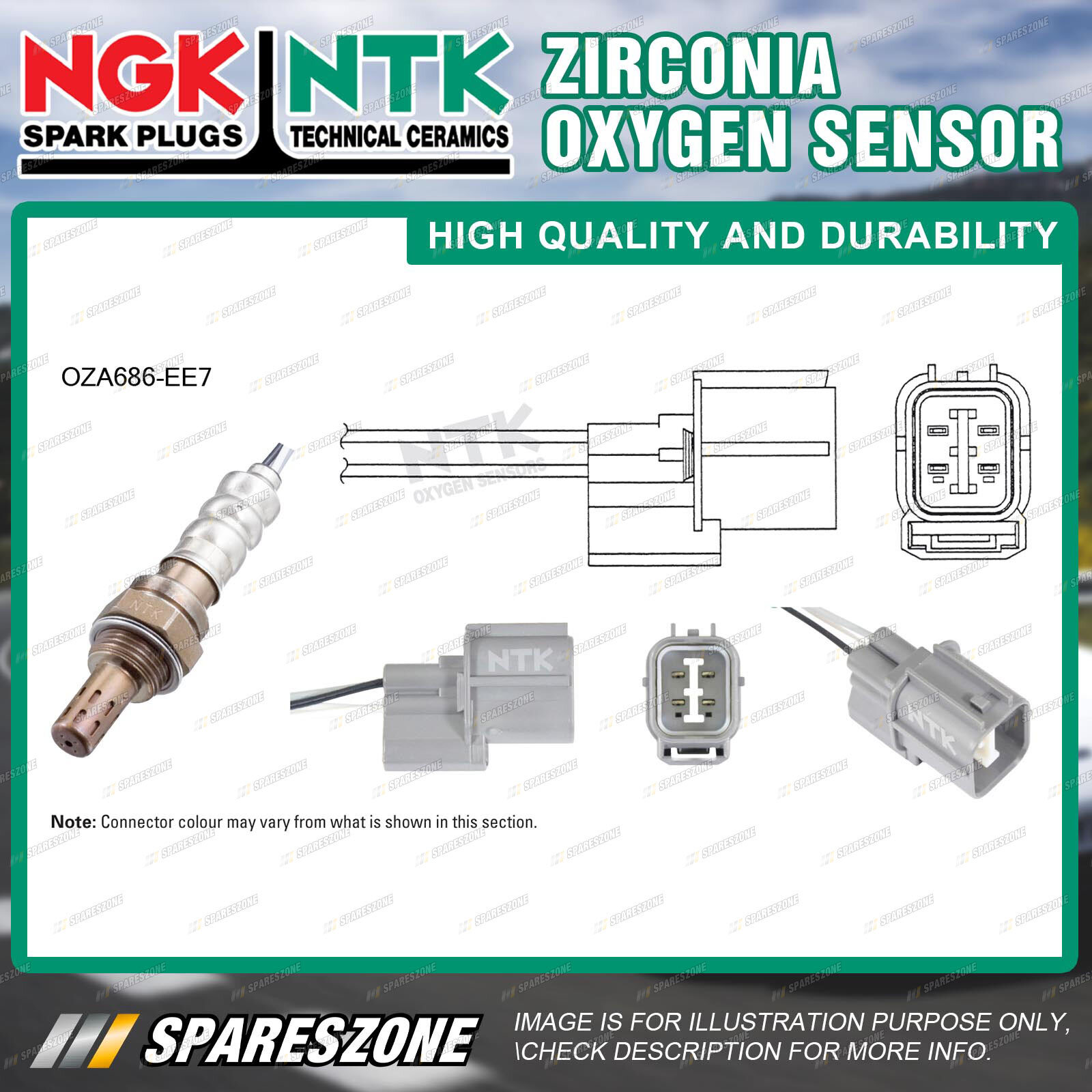 NTK Zirconia Oxygen Sensor Pre-Cat for Honda Civic EMI CRX EG2 Integra ...