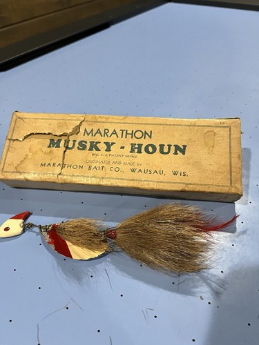Marathon Musky Houn Fishing Lure In Original Box | eBay