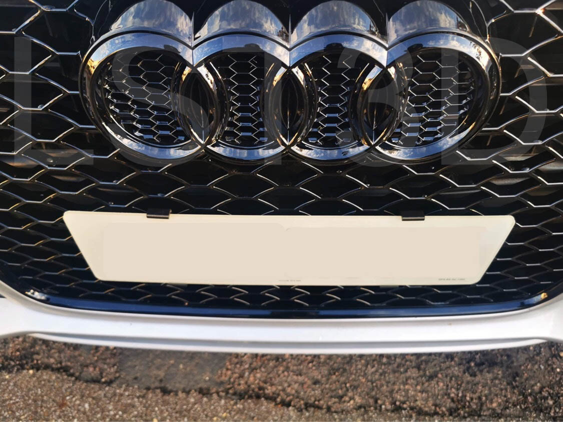 Audi RS Honeycomb Number Plate Holder -- Twist Fix -- RS RS3 RS4 RS5 ...