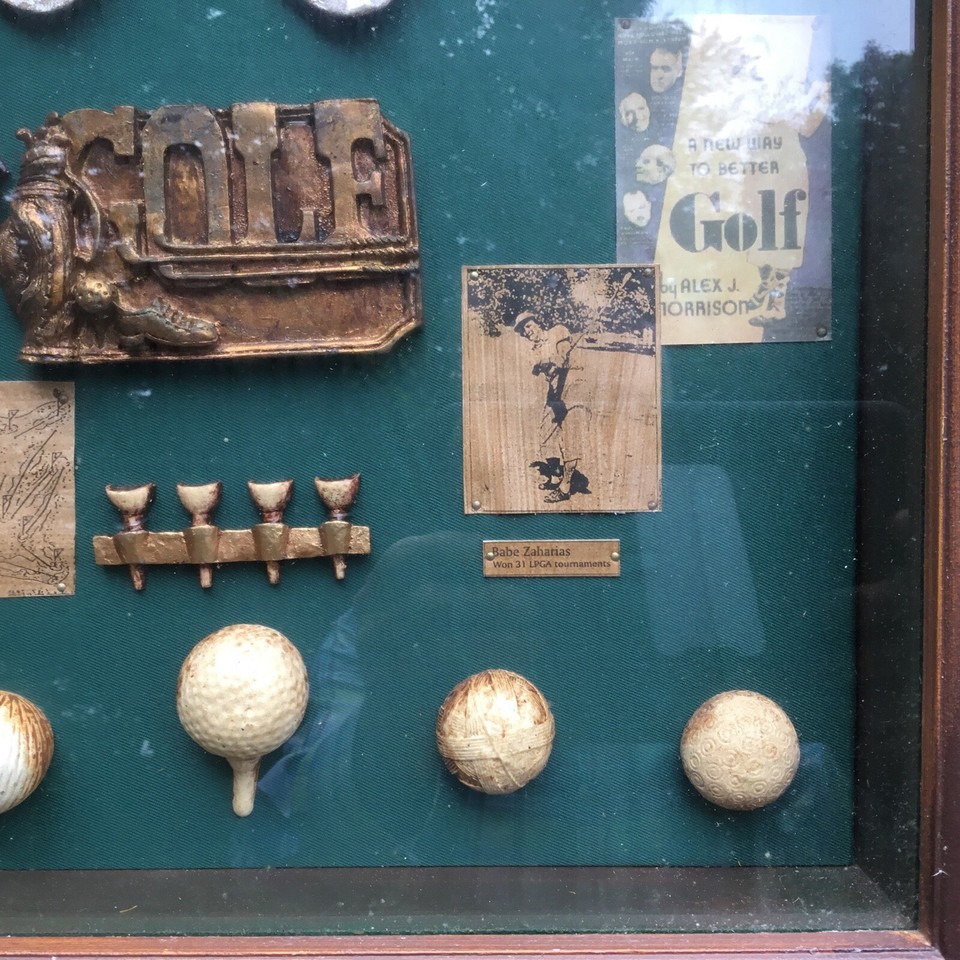 Golf shadow box GOLF BALL & IRON HISTORY 3D SHADOW BOX DISPLAY | eBay