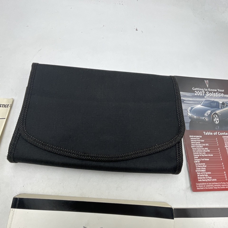 07 2007 Pontiac Solstice Owners Manual | eBay