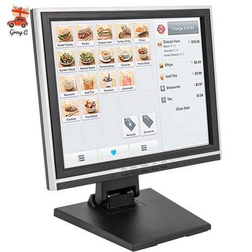 Commercial 15" USB Touchscreen Monitor LCD Display Order Taking Monitor ...