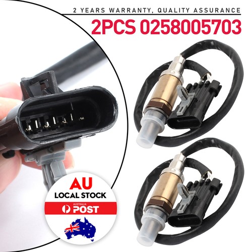 2x NEW FOR BOSCH OXYGEN SENSORS For Holden Rodeo RA C24SE Engine 2.4L ...