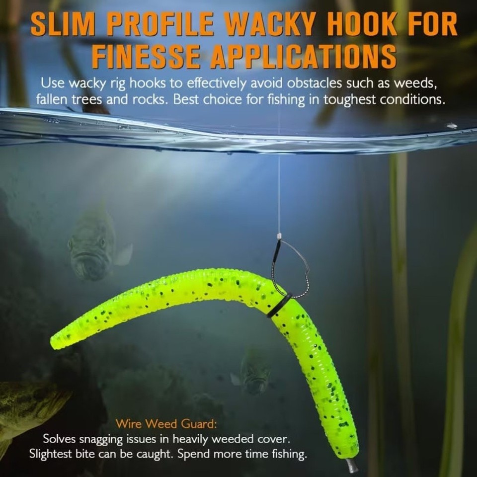 For Finesse Fishing Weedless Drop Shot Slim Profile Carbon Steel ...
