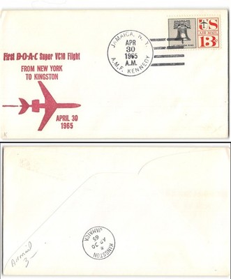 First BOAC Super VC-10 Flight, NY to Kingston Jamaica, 1965 | eBay